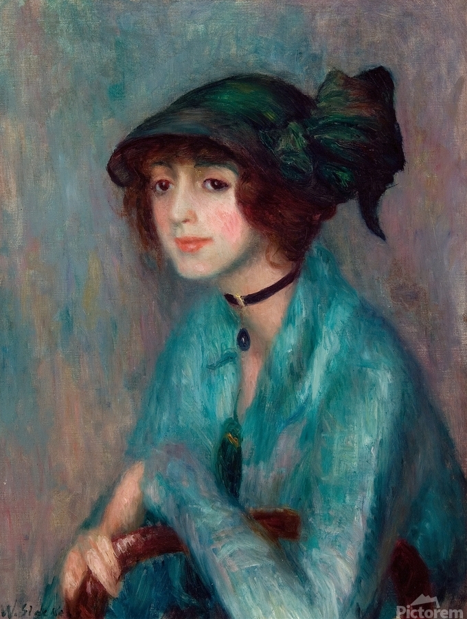 The Brunette [circa 1913] by William James Glackens [1870–1938] par ...